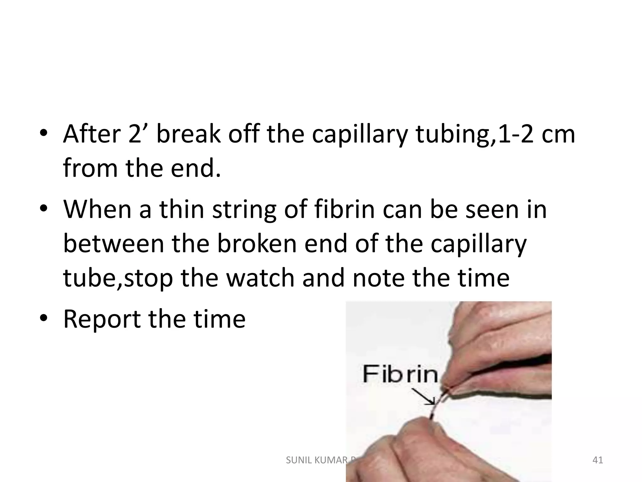 Bleeding time and clotting time | PPTX