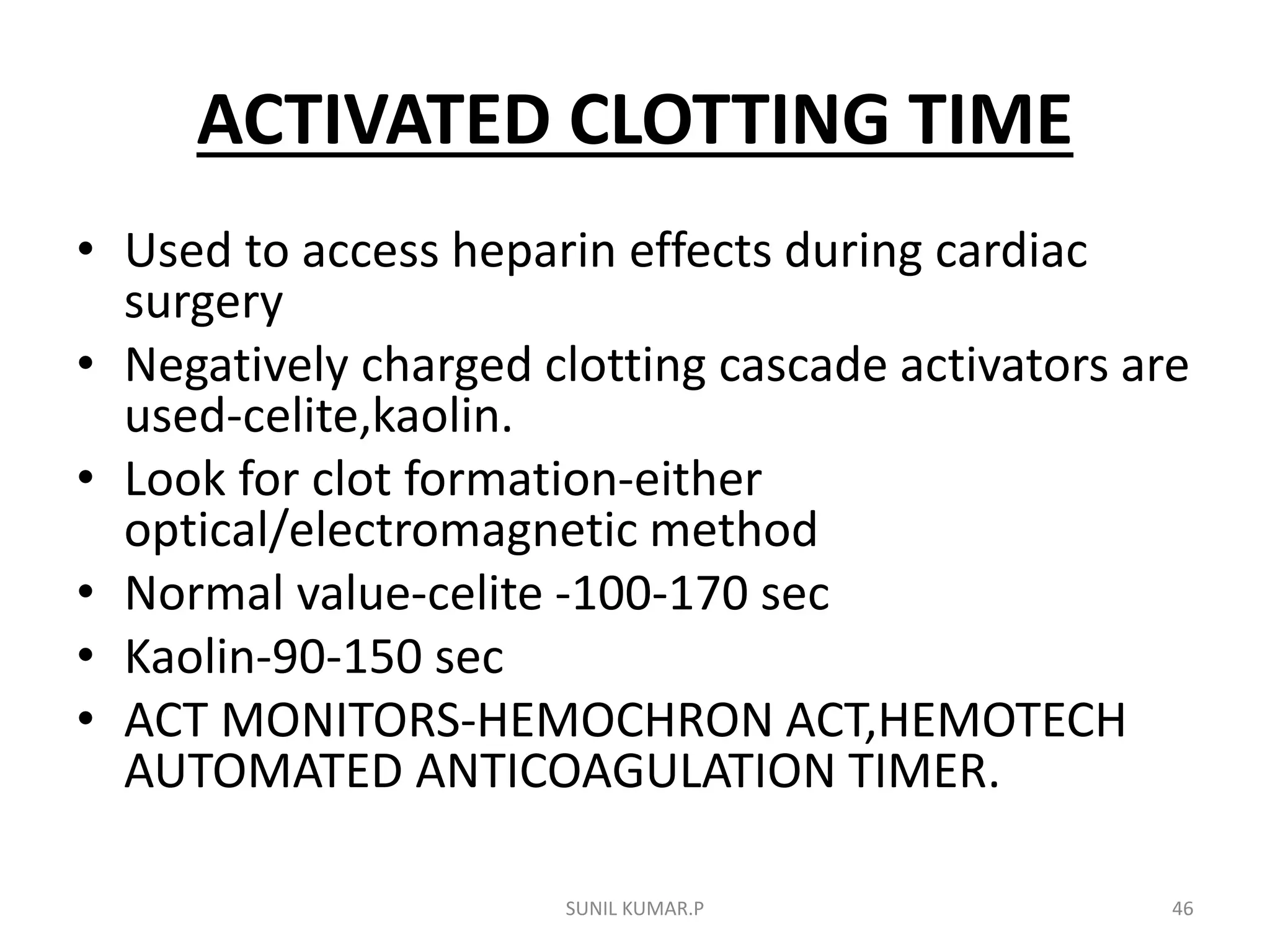 Bleeding time and clotting time | PPTX