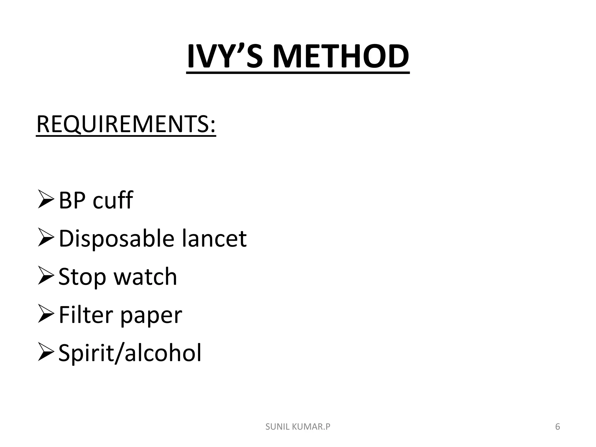 Bleeding time and clotting time | PPTX
