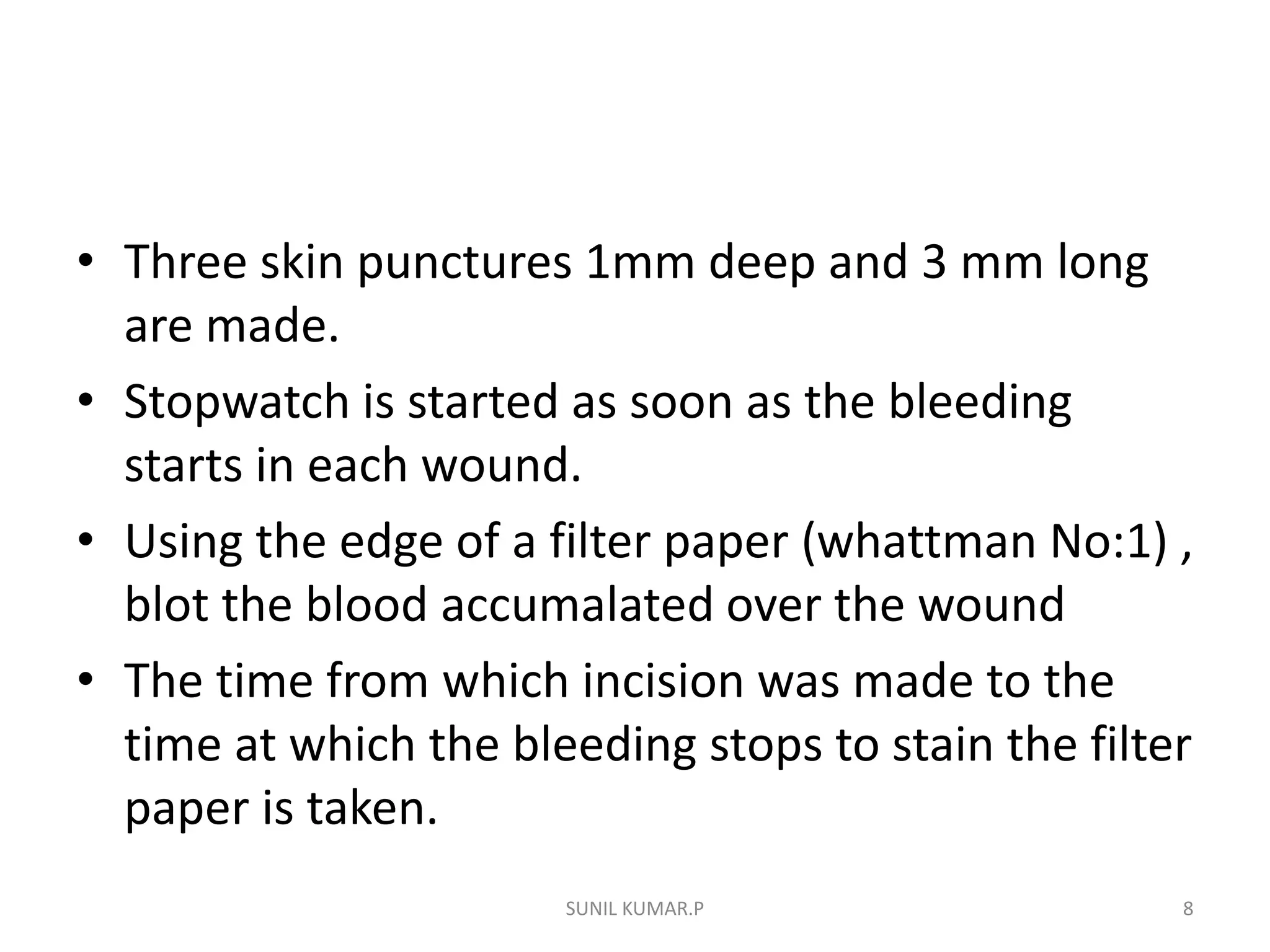 Bleeding time and clotting time | PPTX