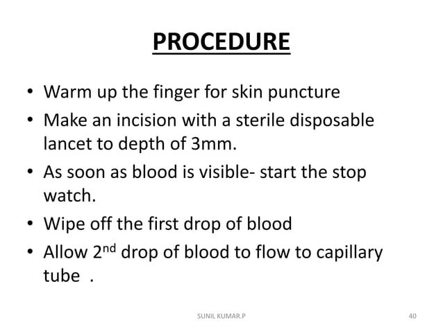 Bleeding time and clotting time | PPTX