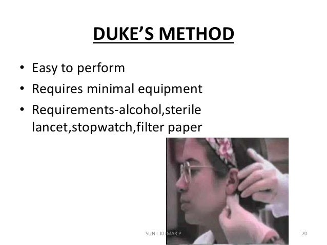 Bleeding time and clotting time