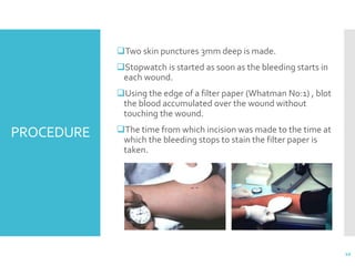 BLEEDING TIME AND CLOTTING TIME.pptx