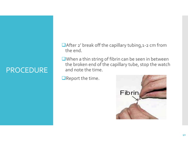 BLEEDING TIME AND CLOTTING TIME.pptx | First Aid | Injuries