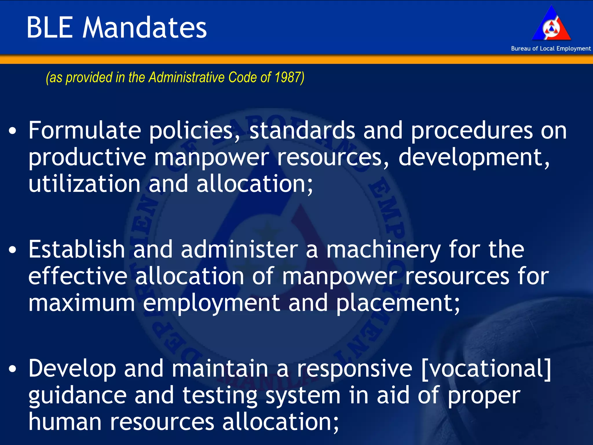 Ble@glance with roadmap for tssd | PPT