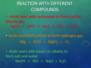 Acids, Bases and Neutralization | PPTX