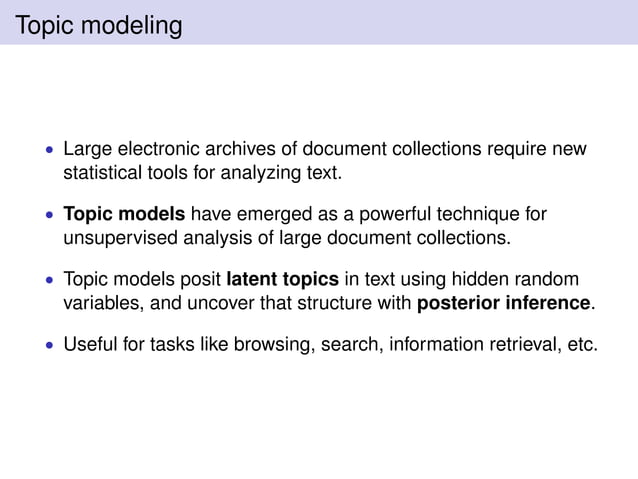 supervised and relational topic models | PDF
