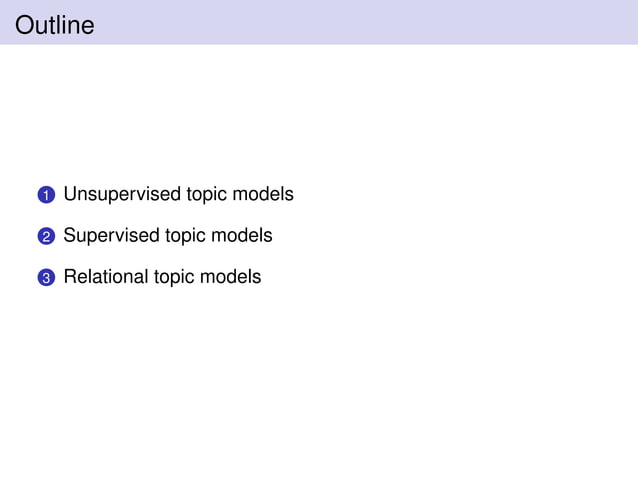 supervised and relational topic models | PDF