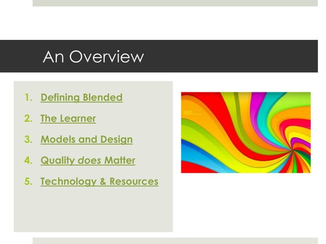 Shifting to a Blended Design | PPT