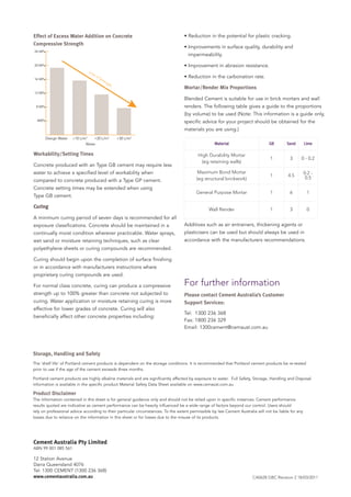 Blended Cement - Cement Australia | PDF