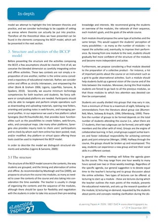 Blended collaborative constructive participation (bccp) a model for teaching in higher education ...