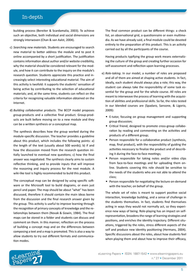 Blended collaborative constructive participation (bccp) a model for teaching in higher education ...