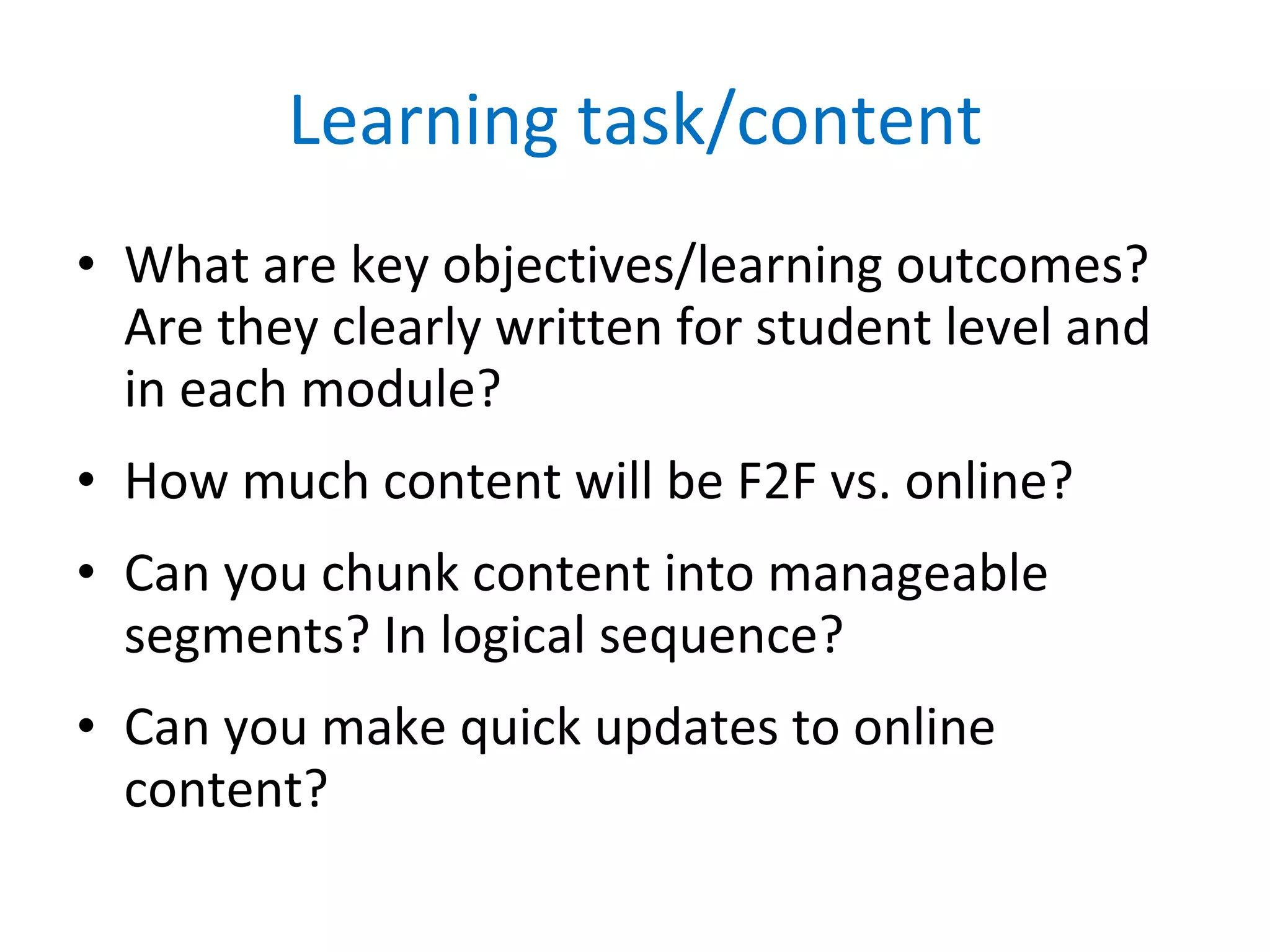 Blended Course Design | PPT