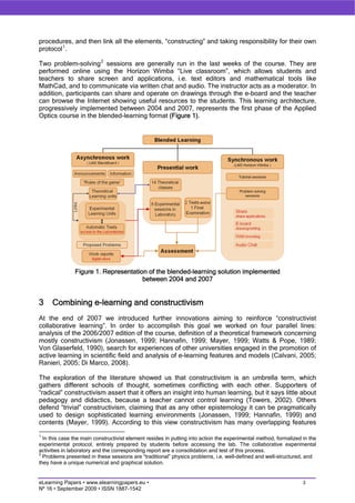 Blended-learning in Science and Technology. A Collaborative Project-Based Course in Experimental ...
