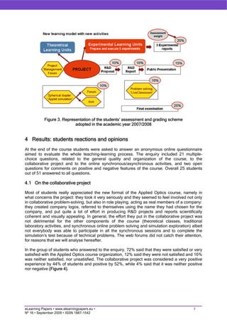 Blended-learning in Science and Technology. A Collaborative Project-Based Course in Experimental ...
