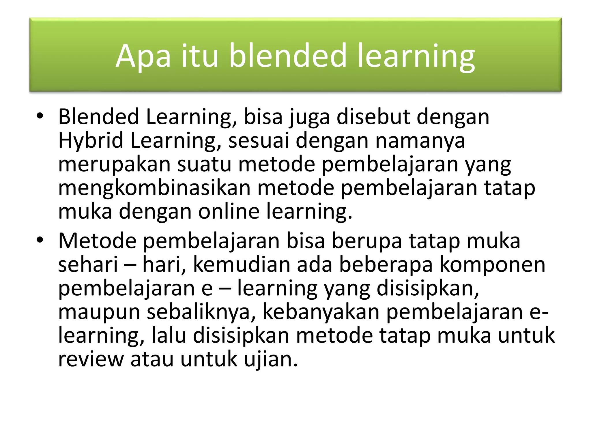 Blended learning | PPTX