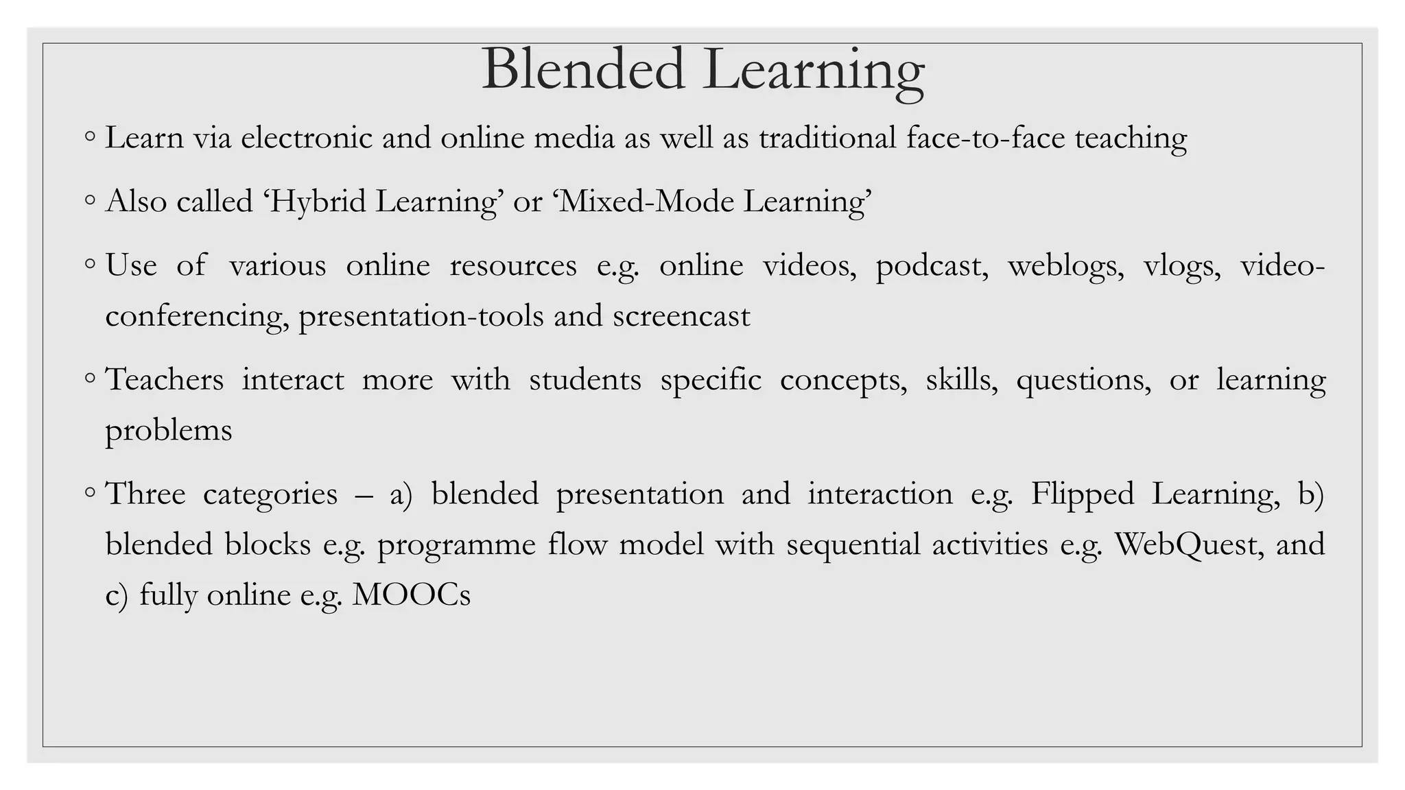 Blended learning | PPTX