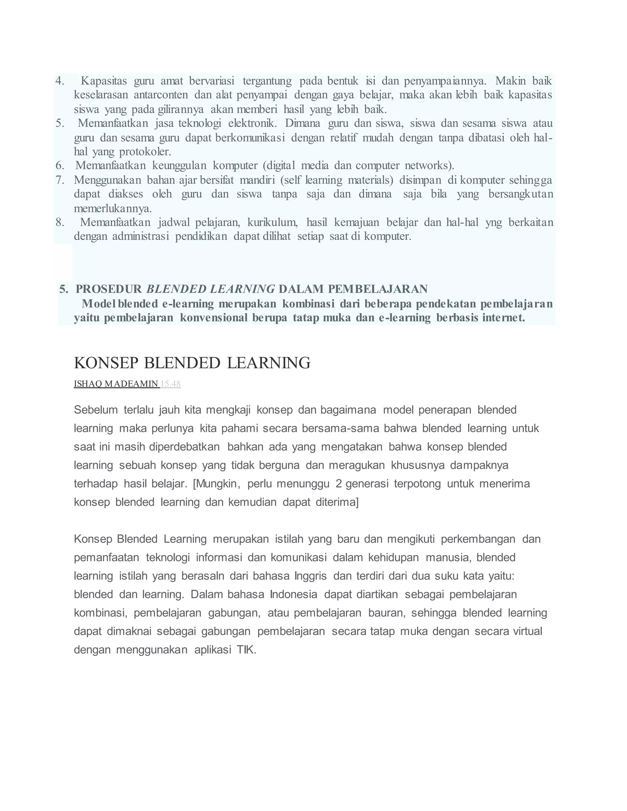 Blended learning | DOCX