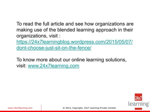 Blended learning - slideshare | PPT