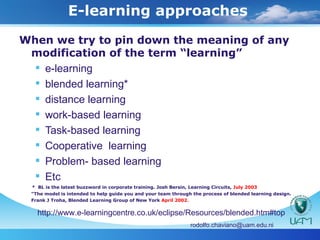 Blended Learning A Multi Link Learning Approach 2009 | PPT