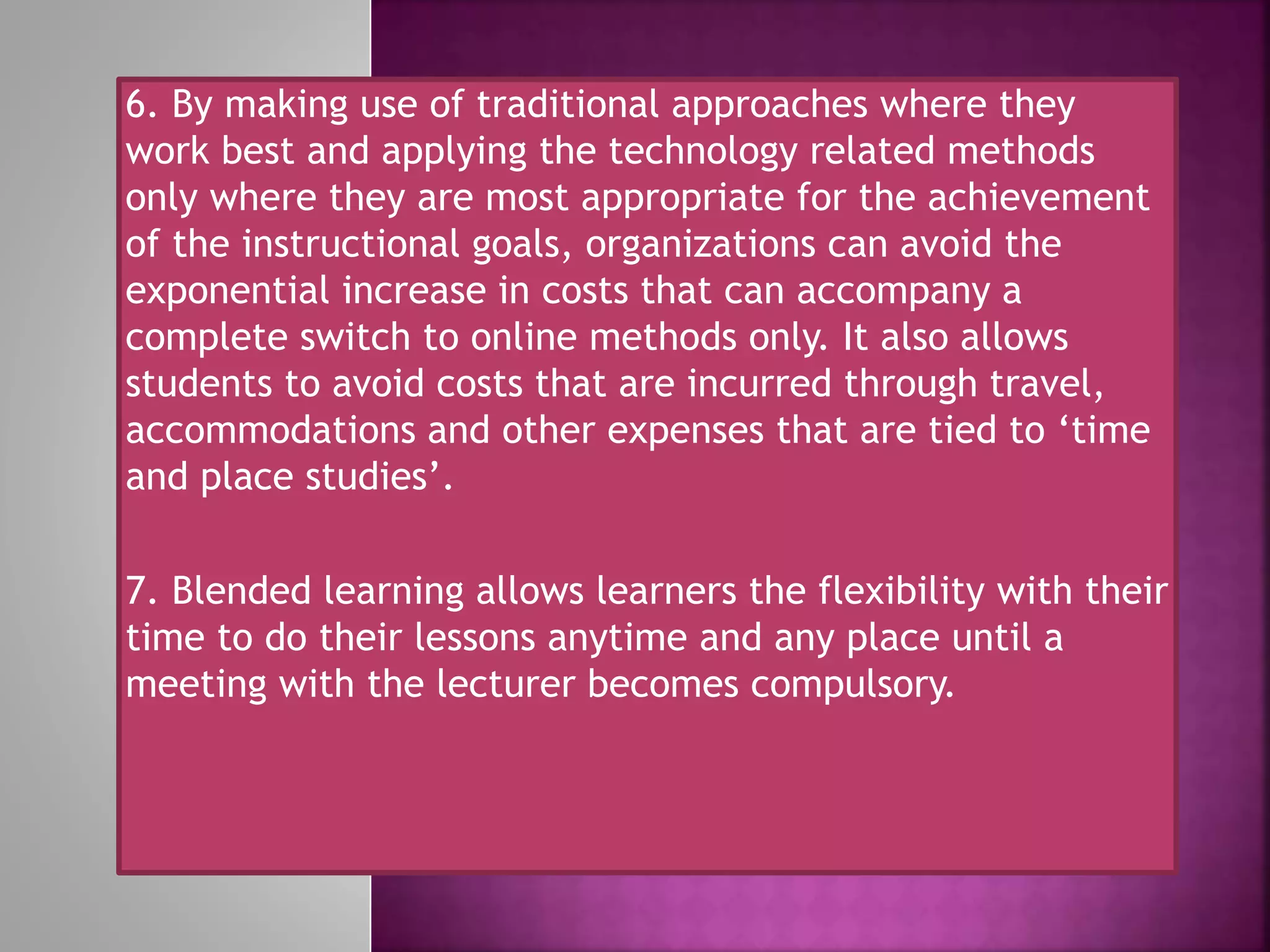 Blended learning approach prepared by christian | PPTX