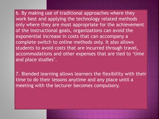 Blended learning approach prepared by christian | PPTX
