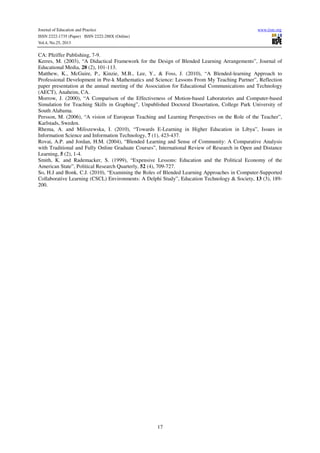 Blended learning environments the effectiveness in developing concepts ...