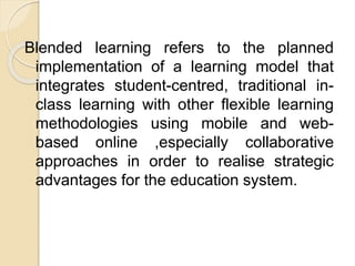 Blended learning | PPT