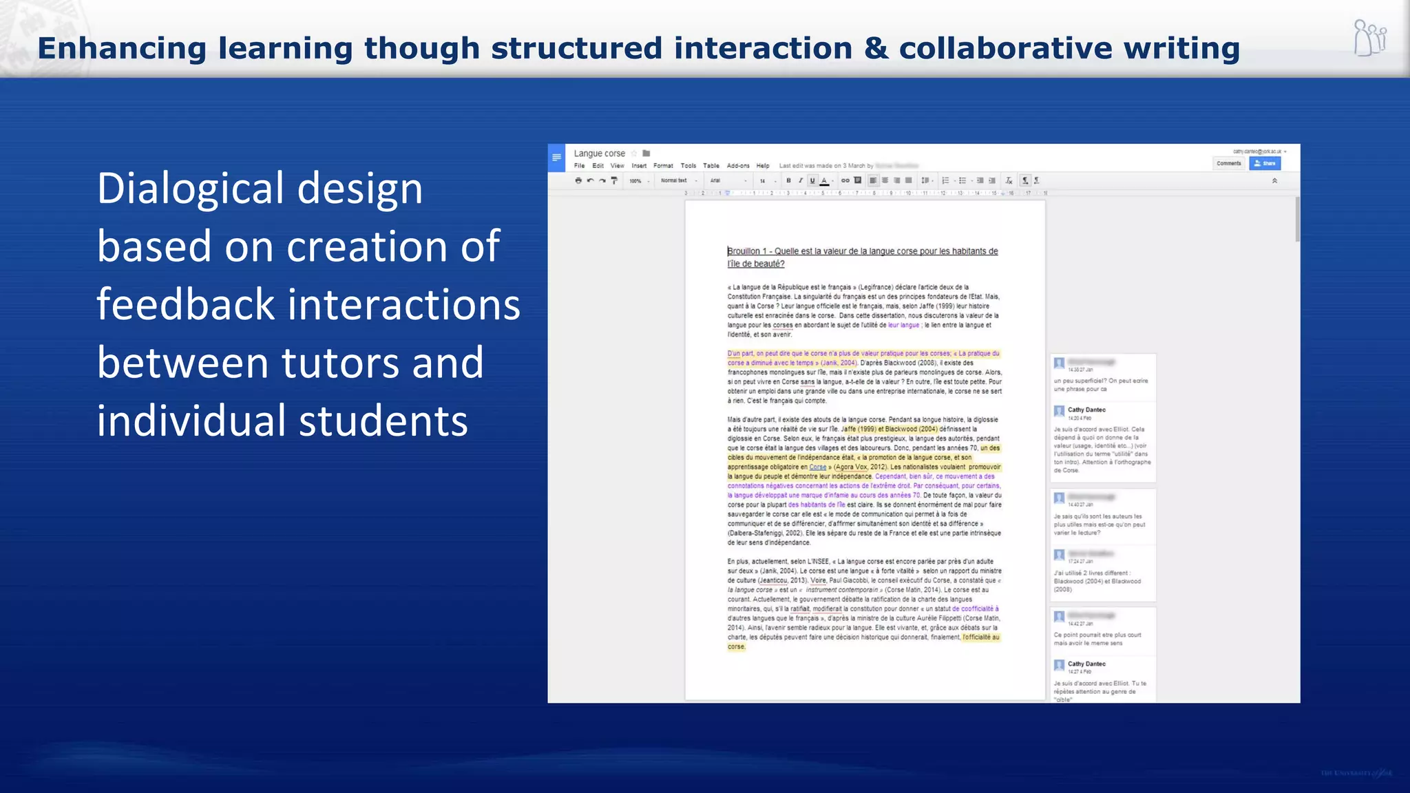 Facilitating staff to design in active learning opportunities for ...