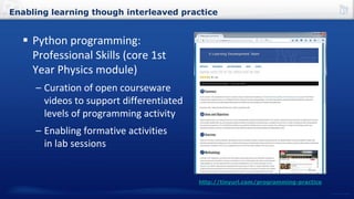Facilitating staff to design in active learning opportunities for ...