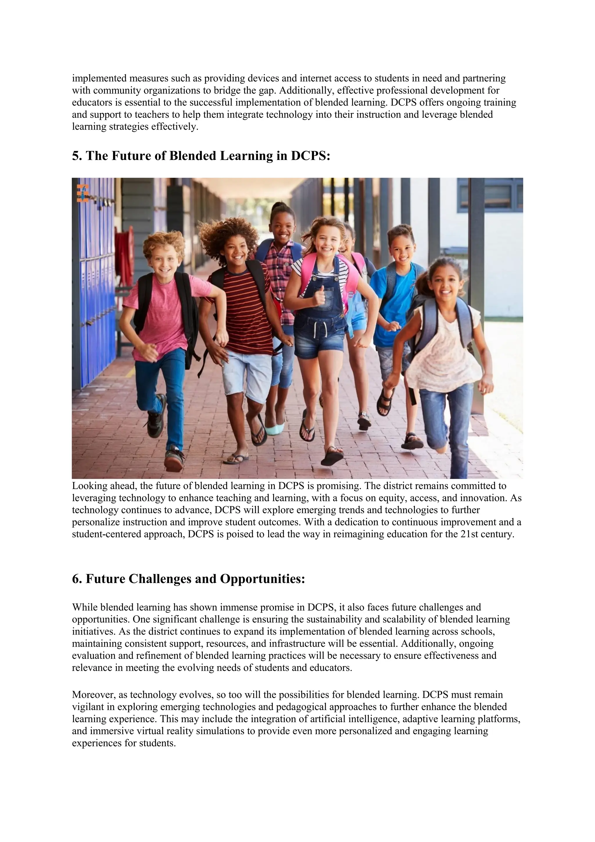 Blended Learning in DCPS: Revolutionizing Education | PDF