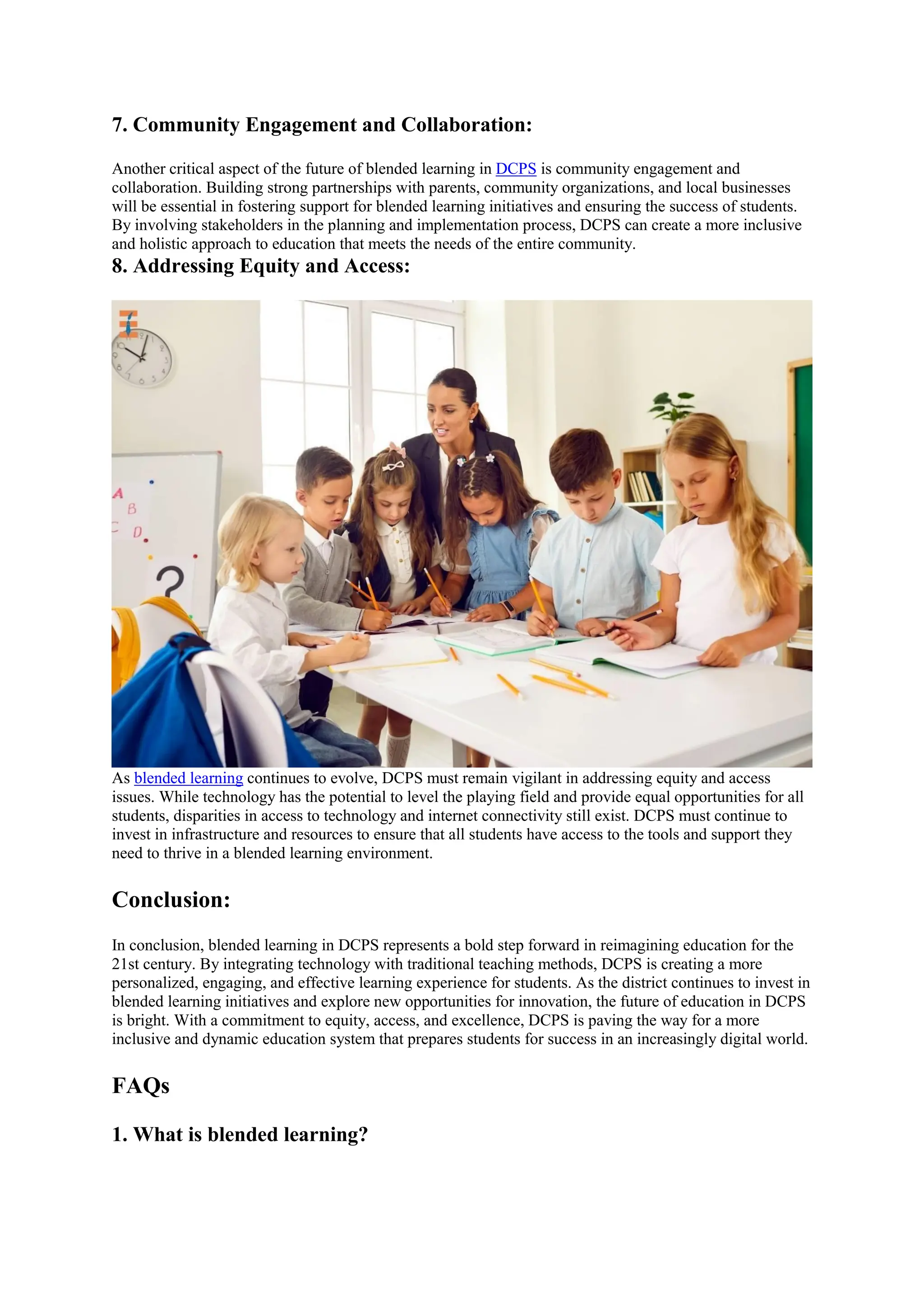 Blended Learning in DCPS: Revolutionizing Education | PDF