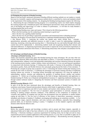 Blended learning is the natural evolution of electronic learning | PDF