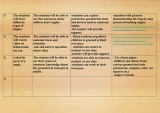 Blended learning lesson plan maths ppt | PPTX
