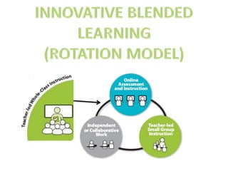 Blended learning rotation model | PPTX