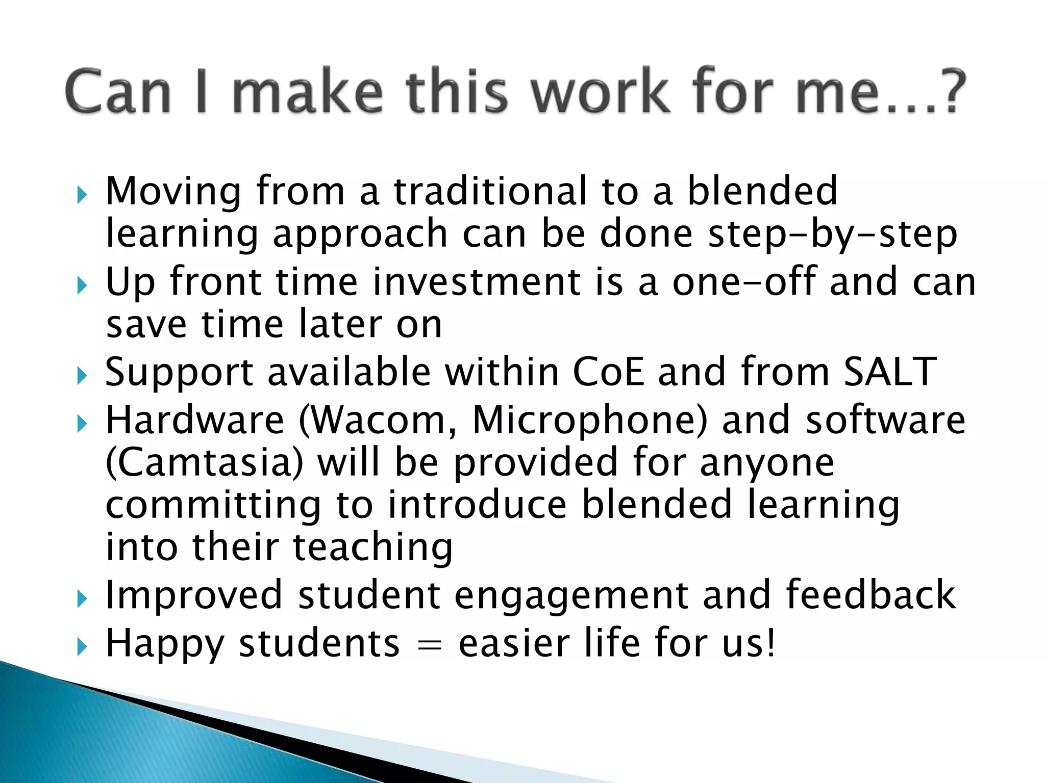 Blended learning slideshare | PPTX