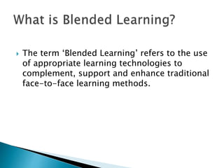 Blended learning slideshare | PPTX