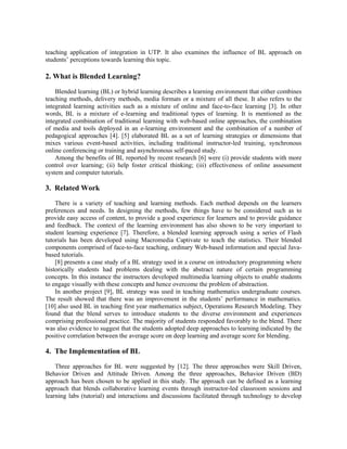 Blended learning student perception | PDF