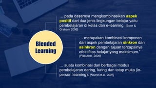 BLENDED LEARNING - MERAMU PEMBELAJARAN MODERN YANG MEMBELAJARKAN | PPTX