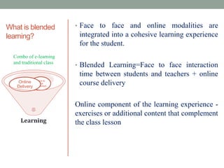 Blended and online Learning PPT Presented in Pondicherry university | PPTX