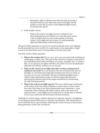 Blender 2.5 lighting and rendering | PDF