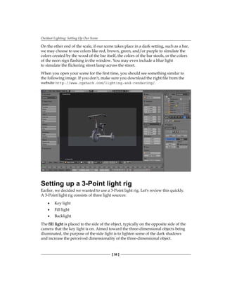Blender 2.5 lighting and rendering | PDF