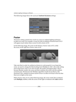 Blender 2.5 lighting and rendering | PDF