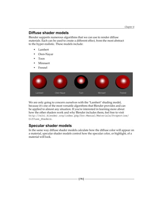 Blender 2.5 lighting and rendering | PDF