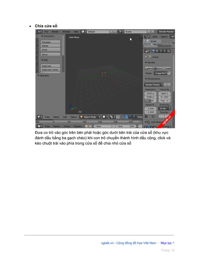 Giáo Trình 】Tài Liệu Nhập Môn Blender | PDF