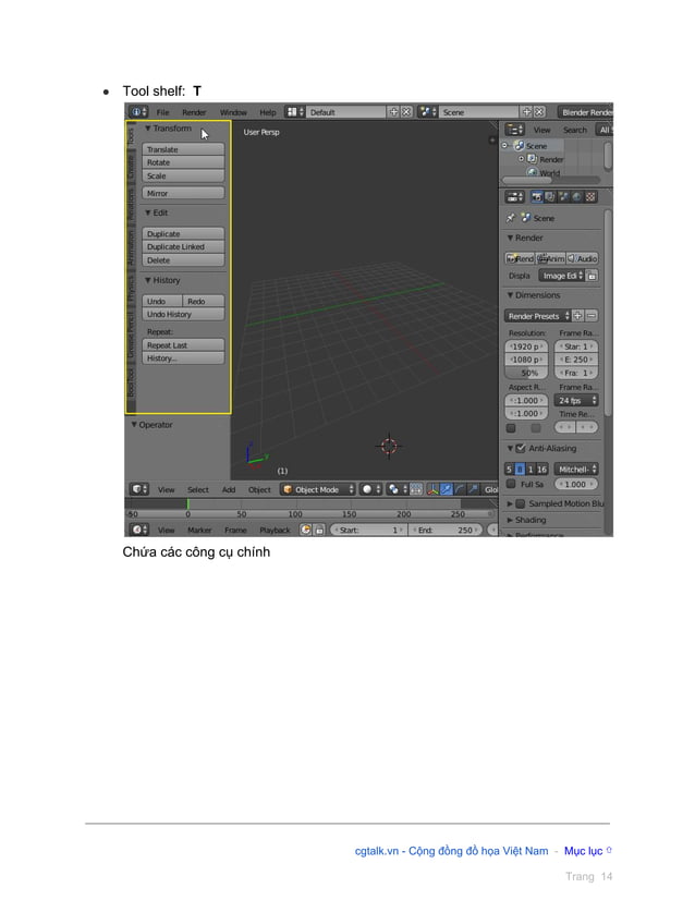 Giáo Trình 】Tài Liệu Nhập Môn Blender | PDF