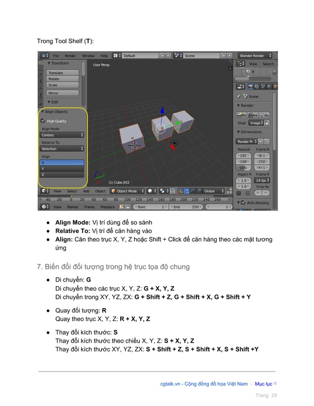 Giáo Trình 】Tài Liệu Nhập Môn Blender | PDF
