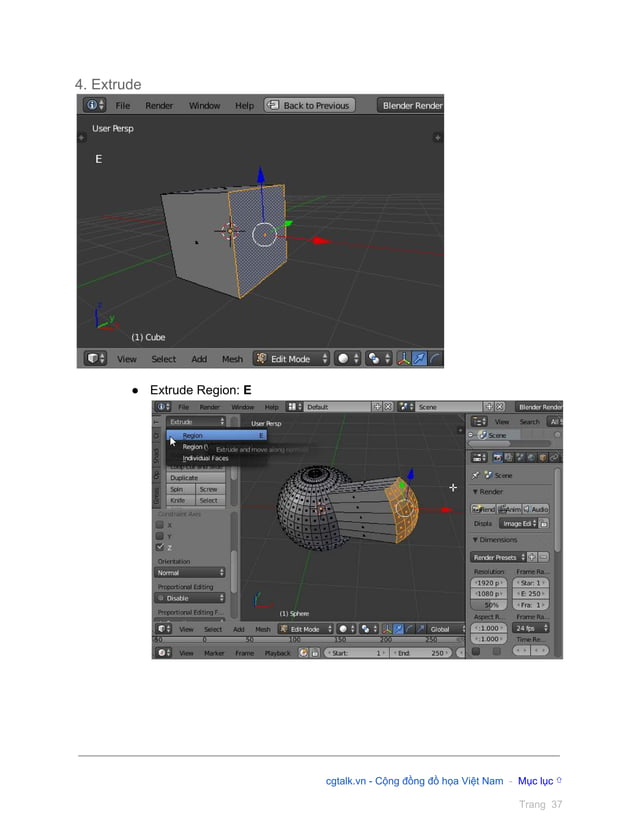 Giáo Trình 】Tài Liệu Nhập Môn Blender | PDF