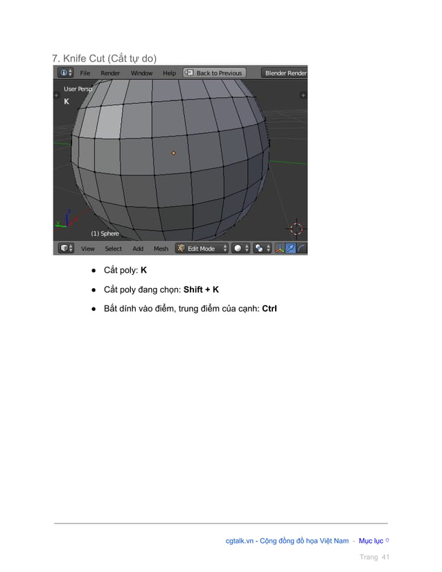 Giáo Trình 】Tài Liệu Nhập Môn Blender | PDF