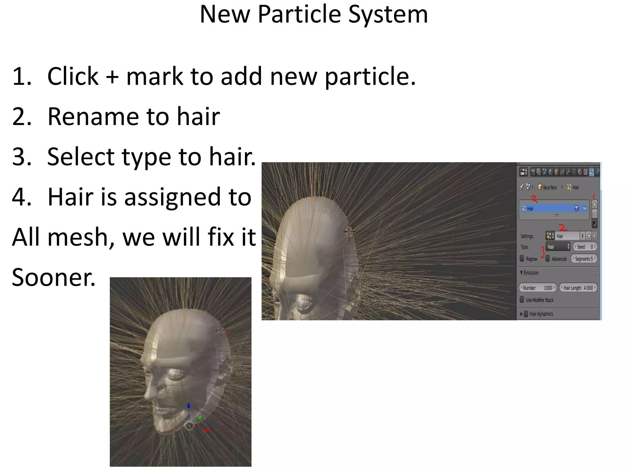 Creating Hair in Blender | PPTX